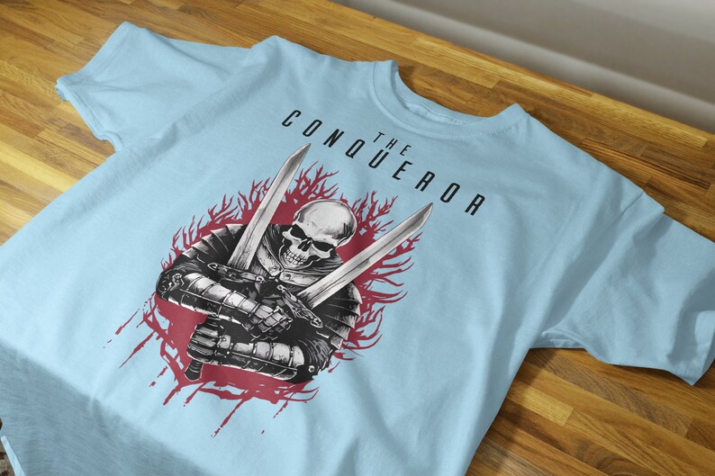 The Conqueror, Knight Shirt, Skull Knight Shirt, Skull Shirt, Crusader ...