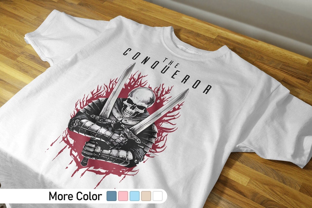 The Conqueror, Knight Shirt, Skull Knight Shirt, Skull Shirt, Crusader ...