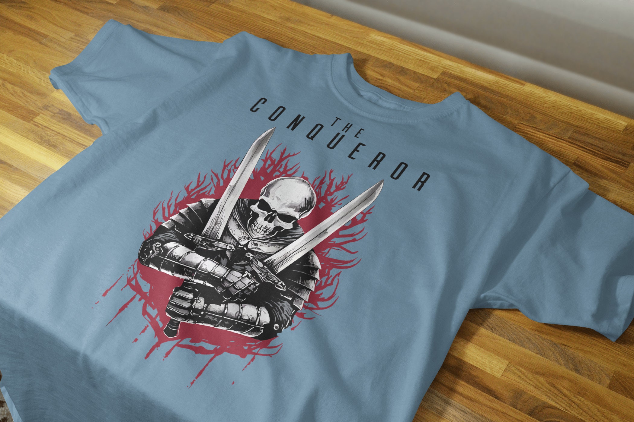 The Conqueror, Knight Shirt, Skull Knight Shirt, Skull Shirt, Crusader ...