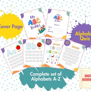Alphabet Tracing Worksheet | A-Z Handwriting Practice (digital Download ...