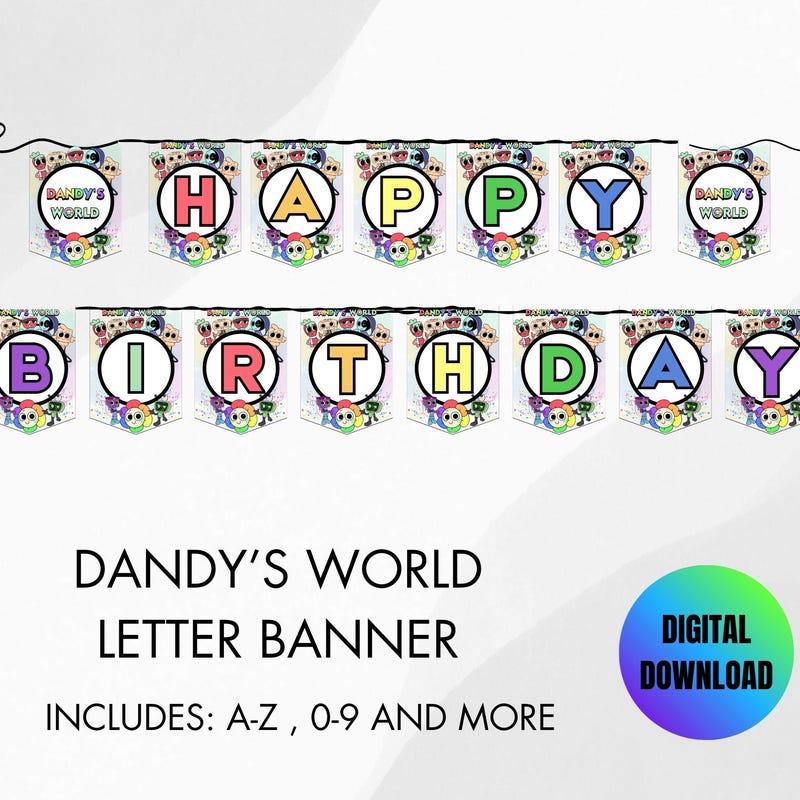 Dandy World Birthday - Etsy