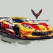 C7 Race Car Concept Art for Sports Bars - Etsy