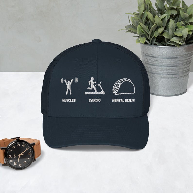 Muscles, Cardio, Mental Hat - Etsy