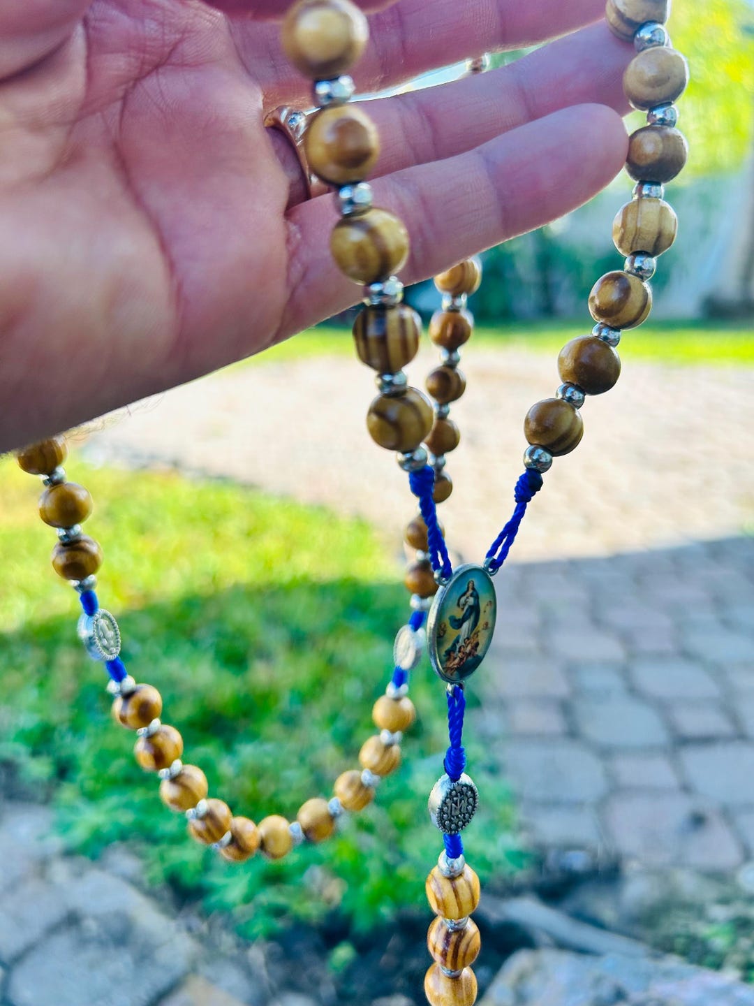 The Assumption of Mary, Rosary in Wood. - Etsy