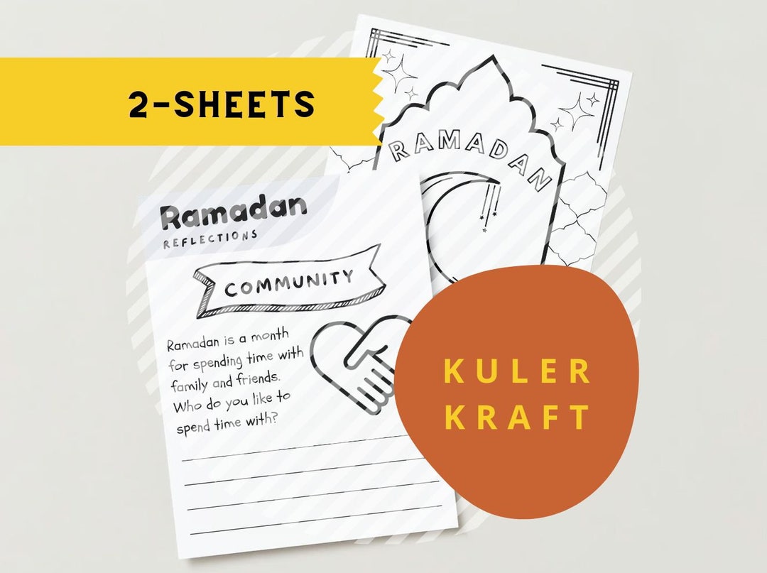 Fun Ramadan Printable Coloring Worksheet Children Kids School Muslim ...