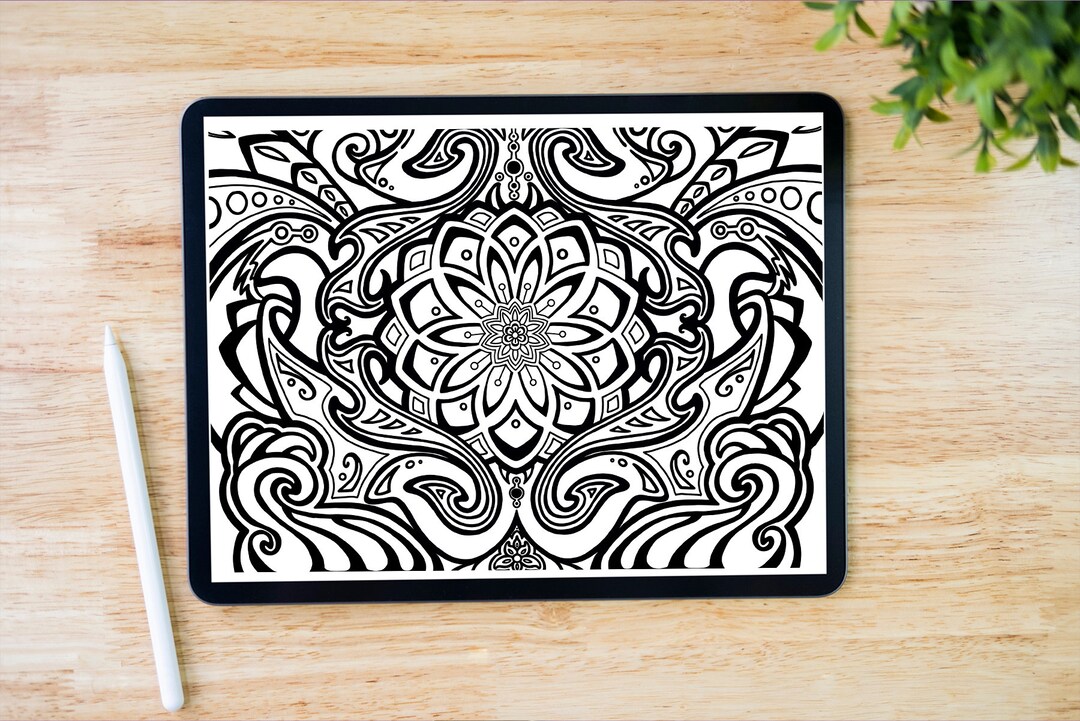 06 - Single, Printable Coloring Book Page by Nissa Askew - Etsy