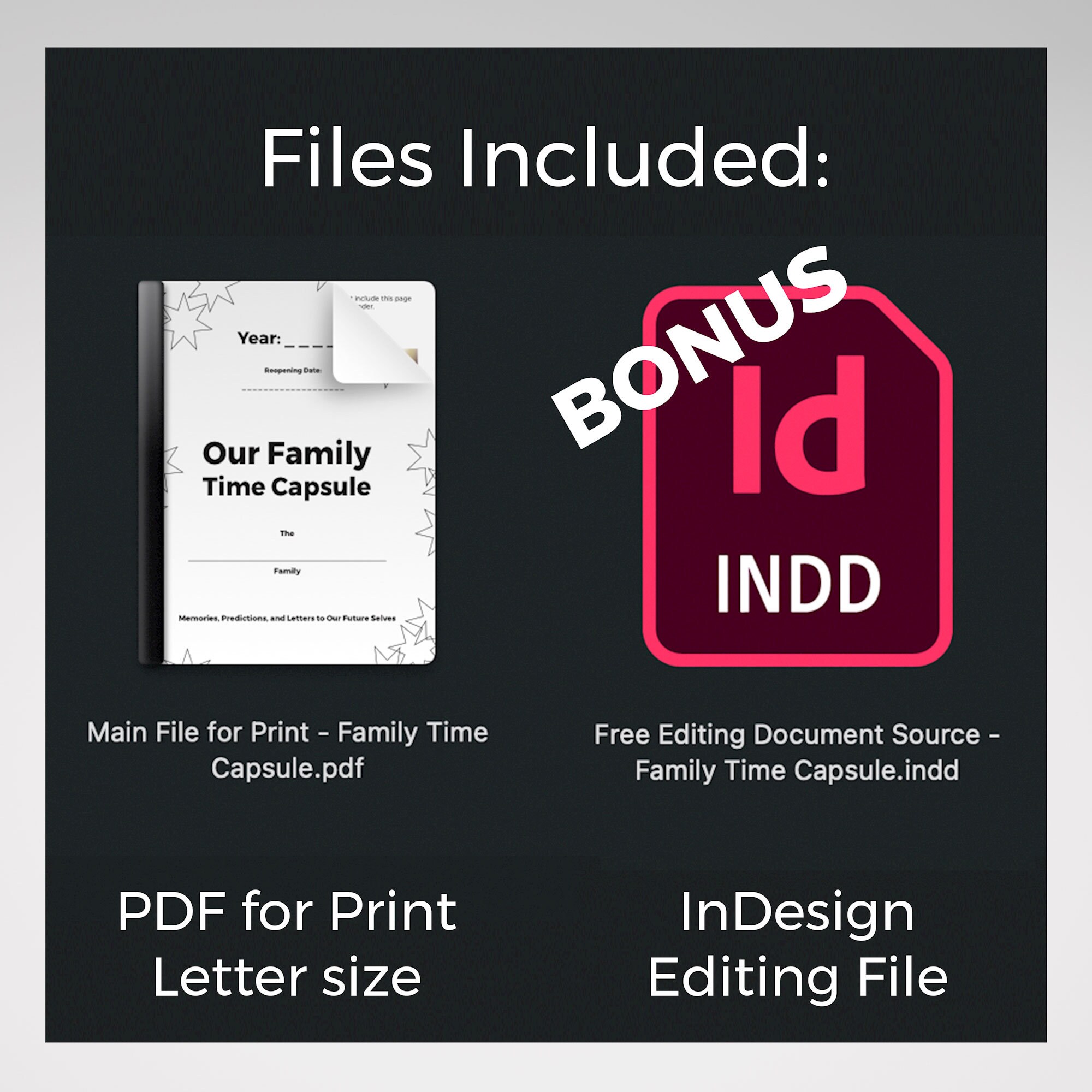 Family Time Capsule Template - Etsy