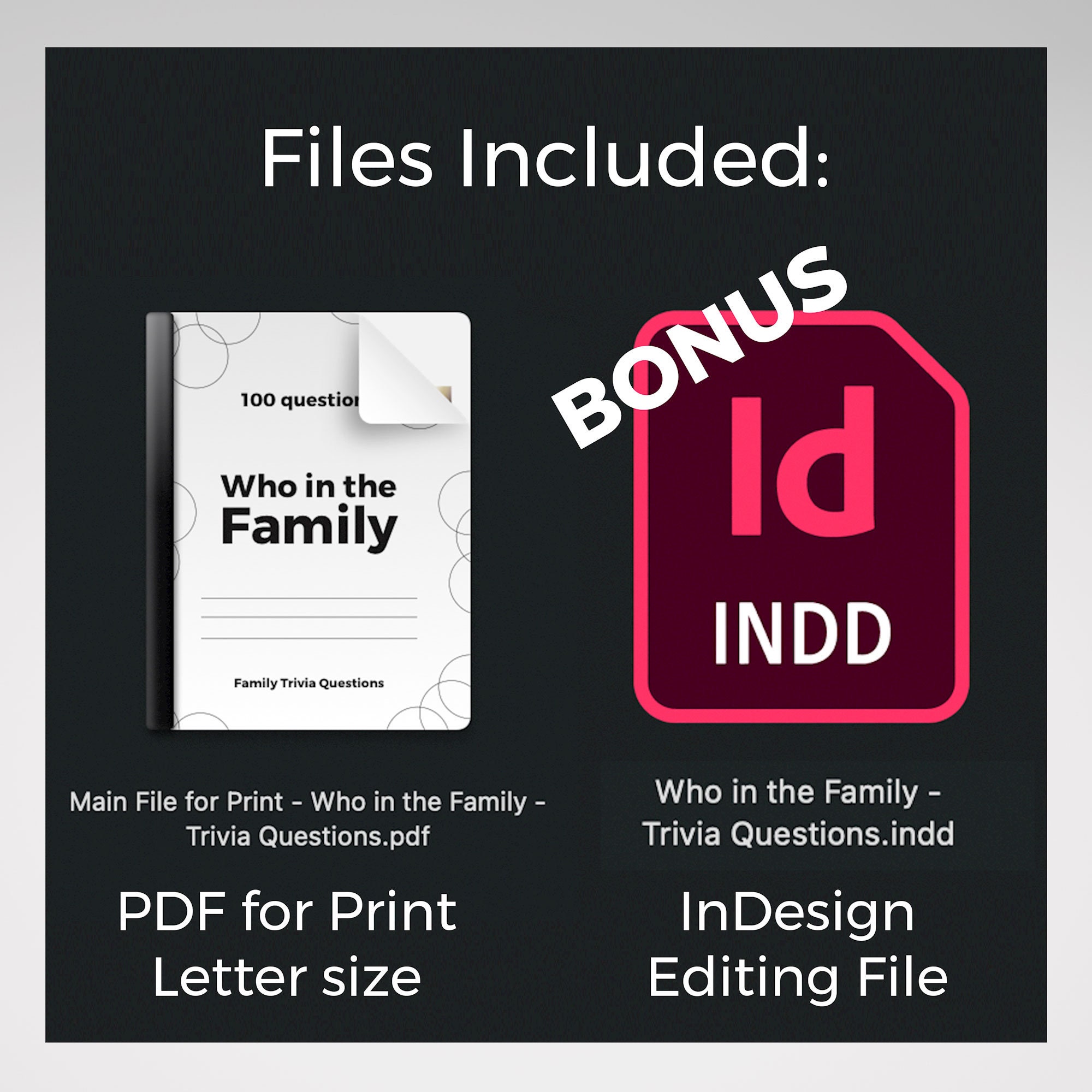 Who in the Family Trivia Questions - Etsy