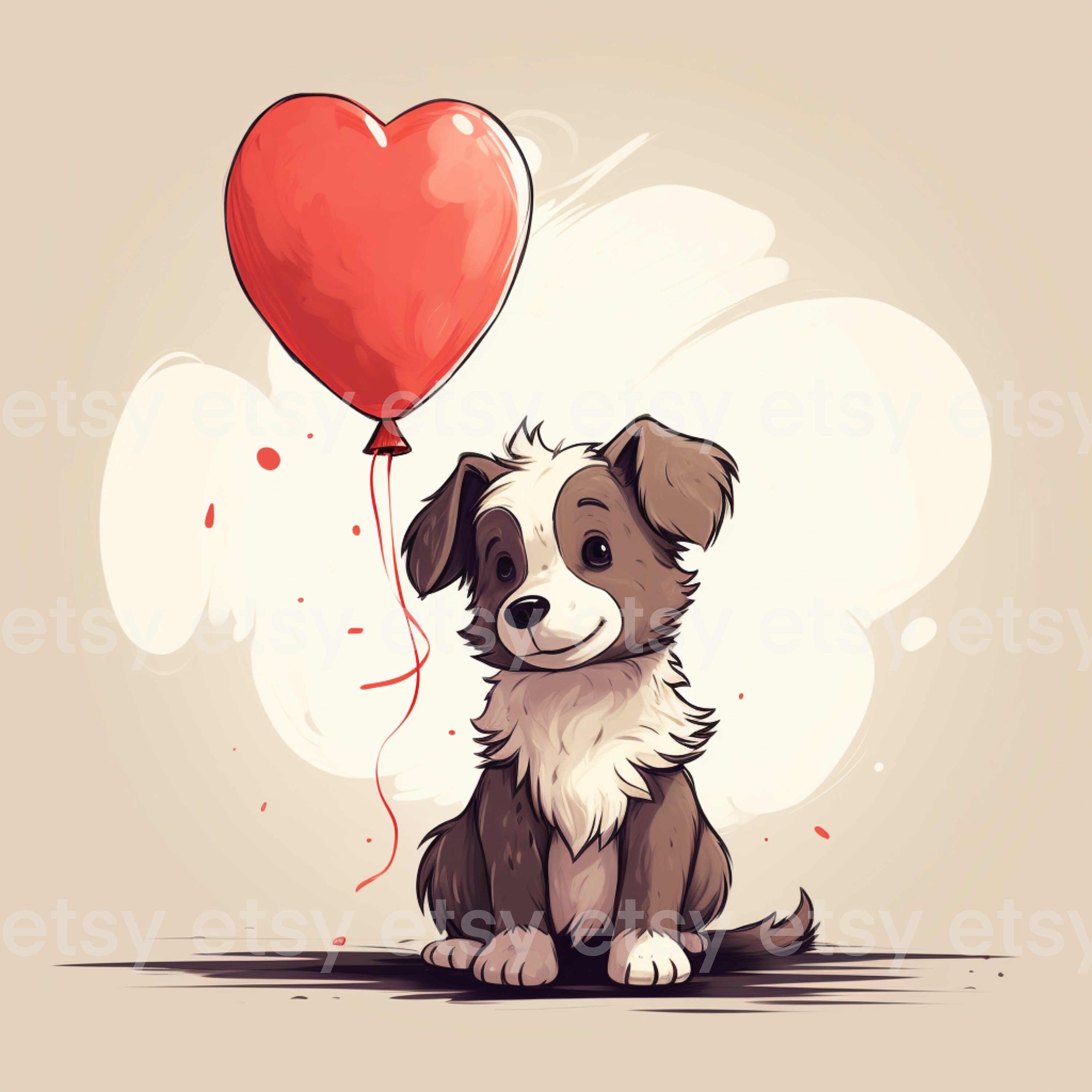 Cat/dog Valentine/love Themed PNG Bundle - Etsy