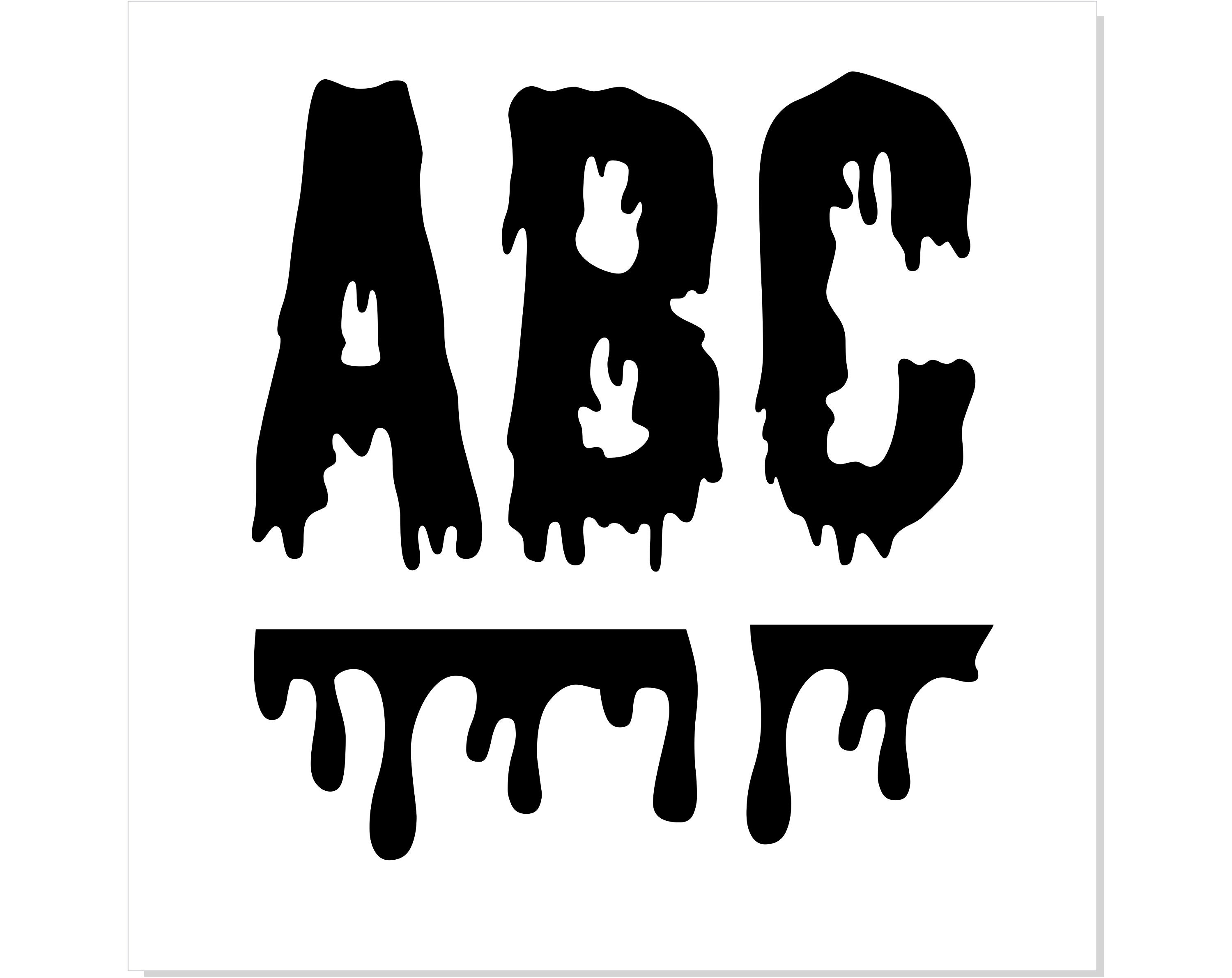 Dripping Font Svg Ttf Dripping Borders Svg Cricut Halloween Font Svg Dripping Font Ttf