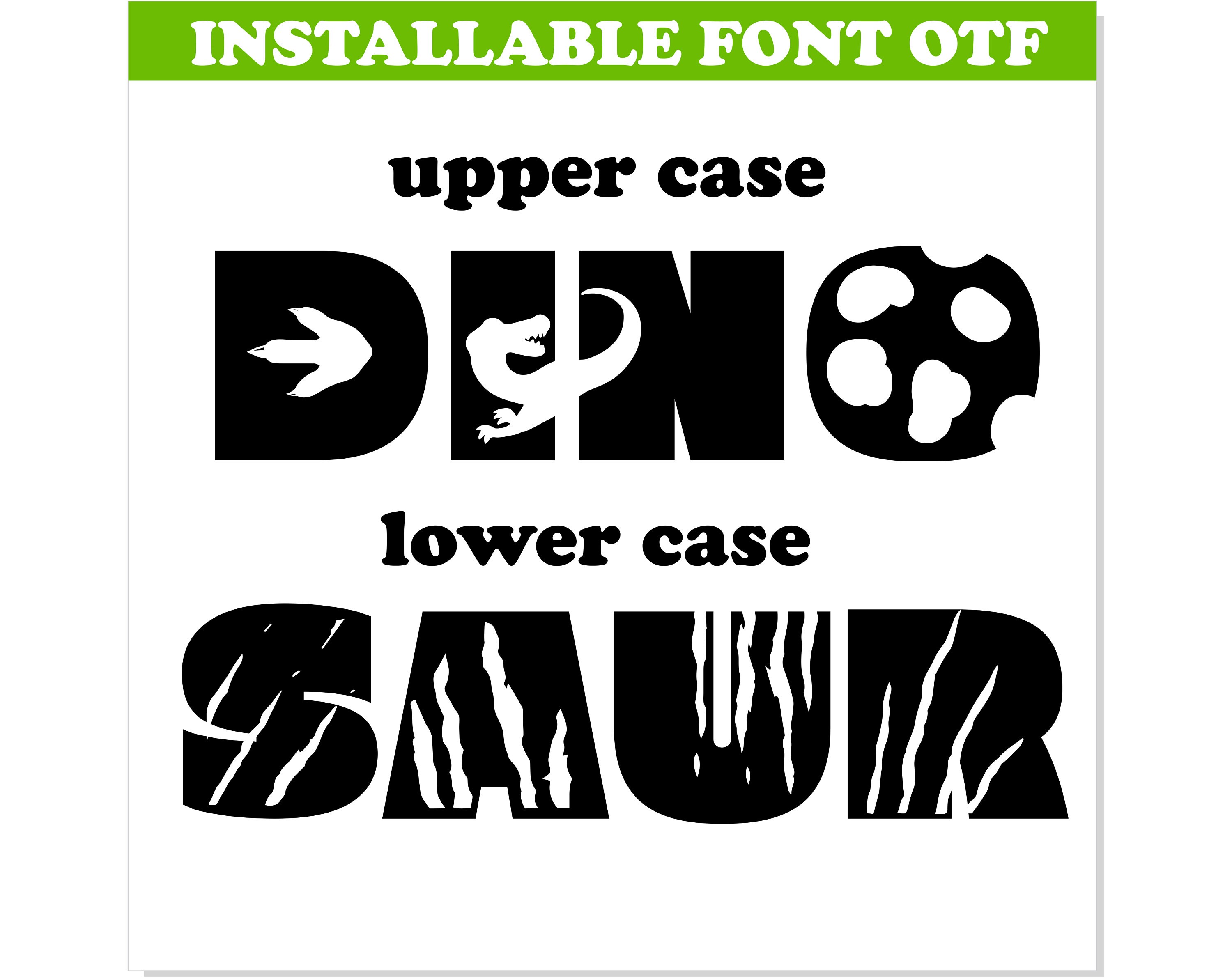 Dinosaur Font OTF, Dino Font SVG, Dinosaur Font Svg Cricut, Dinosaur ...