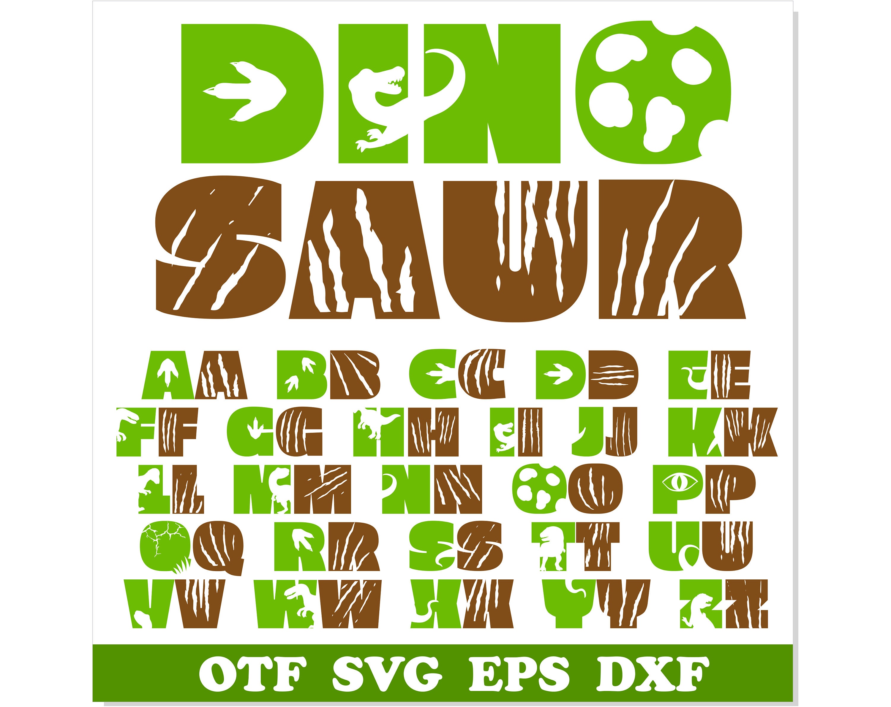 Dinosaur Font OTF, Dino Font SVG, Dinosaur Font Svg Cricut, Dinosaur Letters Svg, Dinosaur Svg ...