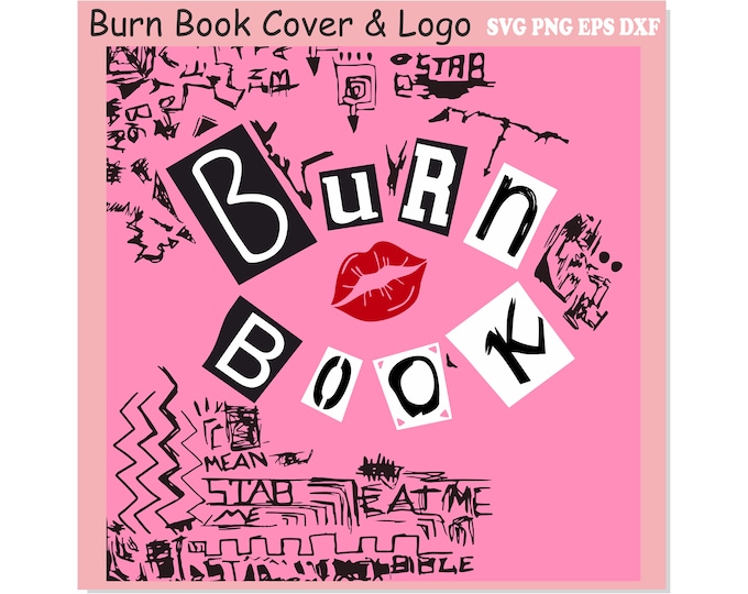 Burn Book Cover SVG PNG Files | Burn Book Svg, Burn Book Png Printable ...