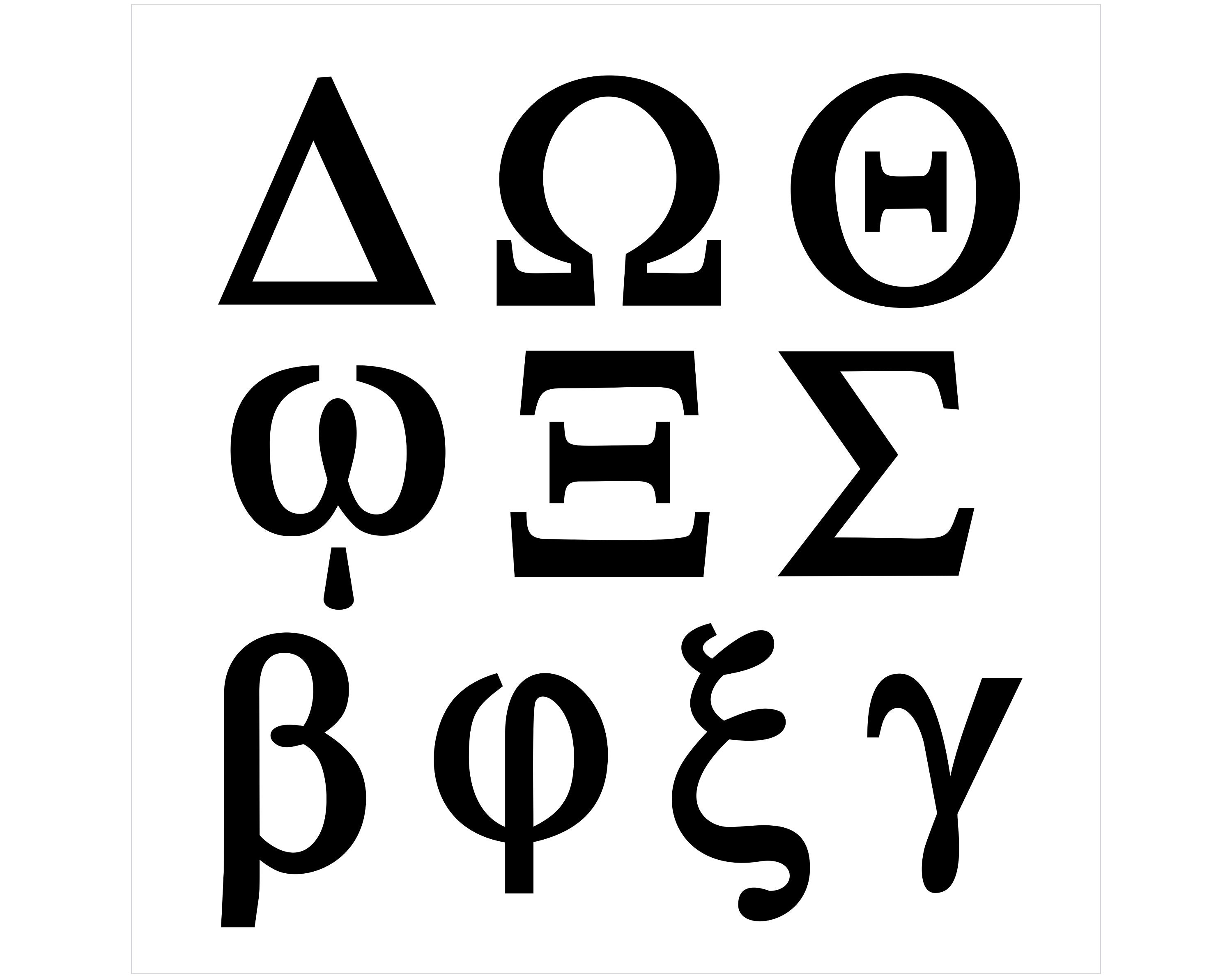Greek Font SVG Cricut, Greek Font TTF, Greek Ancient Letters Svg, Greek ...
