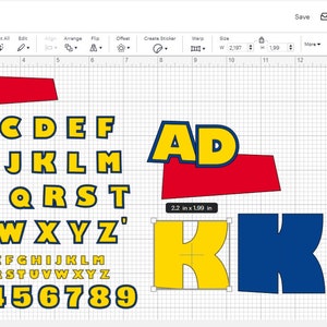 Toy Story Color Font OTF Installable, Toy Story Font SVG, Toy Story ...