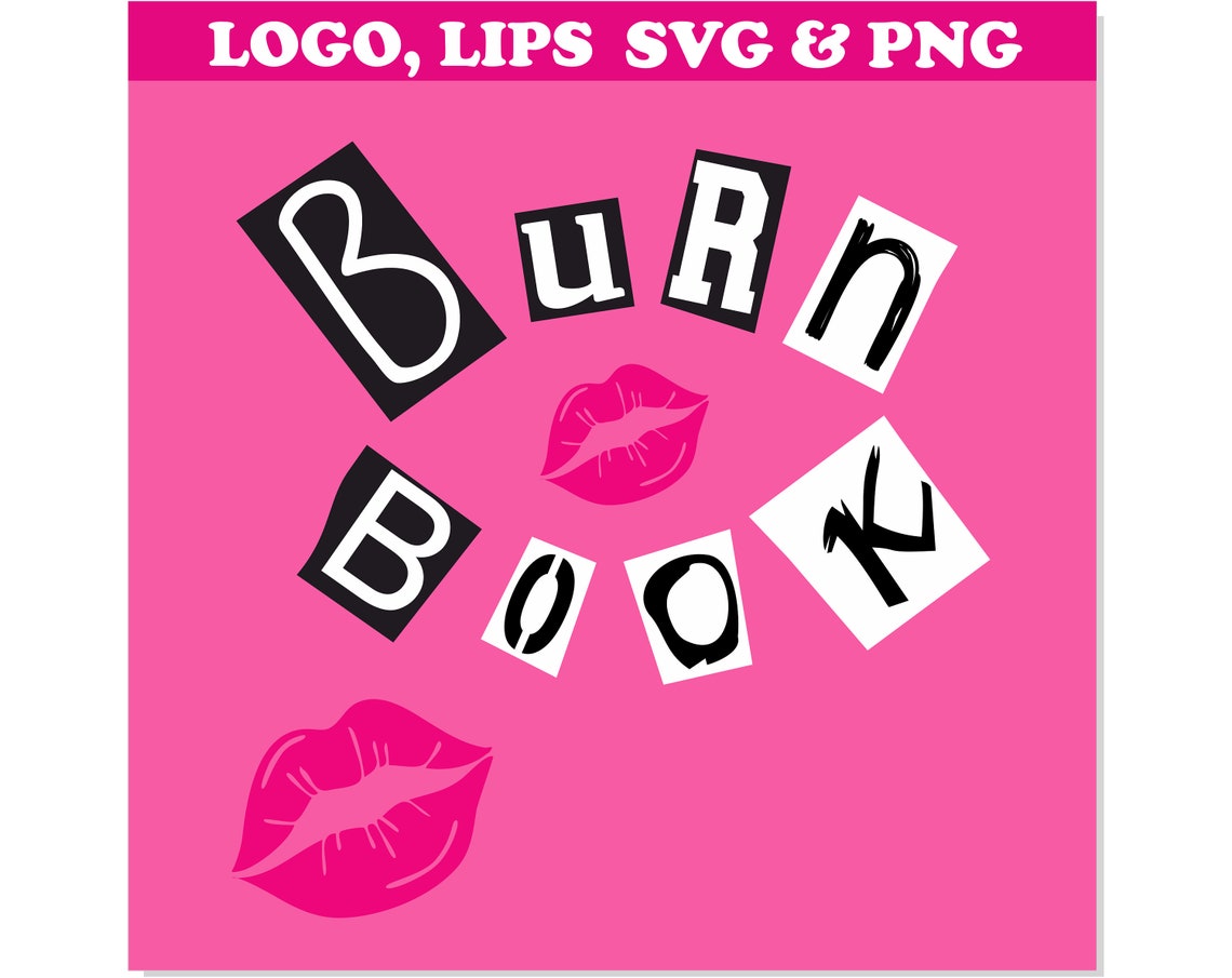 Burn Book Font SVG PNG, Burn Book Font TTF, Burn Book Alphabet Svg ...
