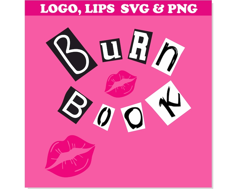 Burn Book Font SVG PNG, Burn Book Font TTF, Burn Book Alphabet Svg ...