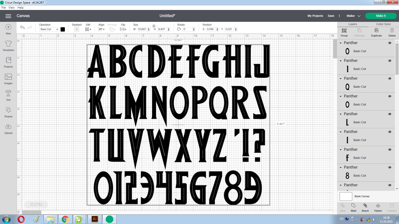 Panther Font OTF, Panther Letters SVG Cricut, Panther Font Svg Cut ...