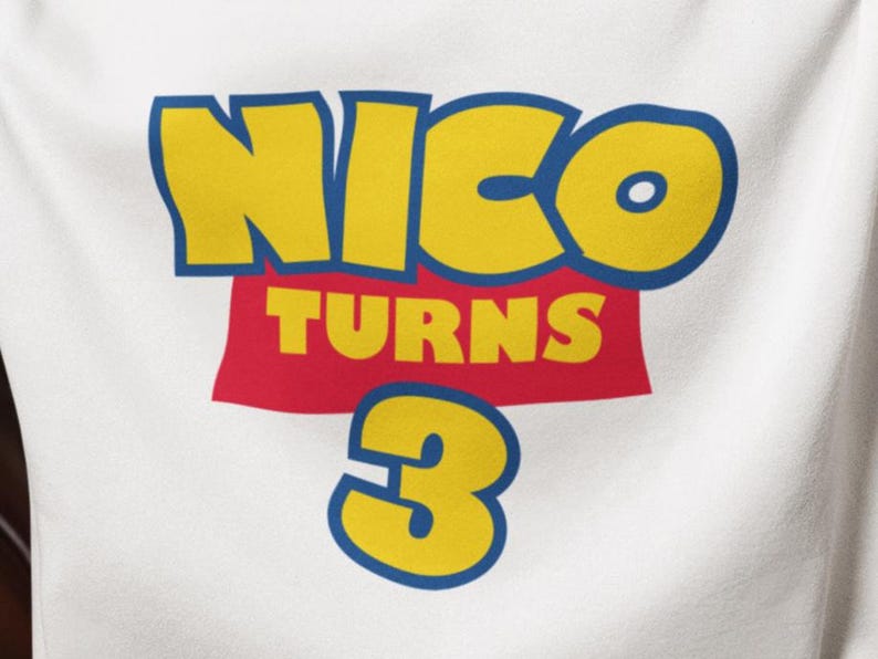 Toy Story Font Letters Numbers Red Banner PNG Files - Custom Name Toy ...