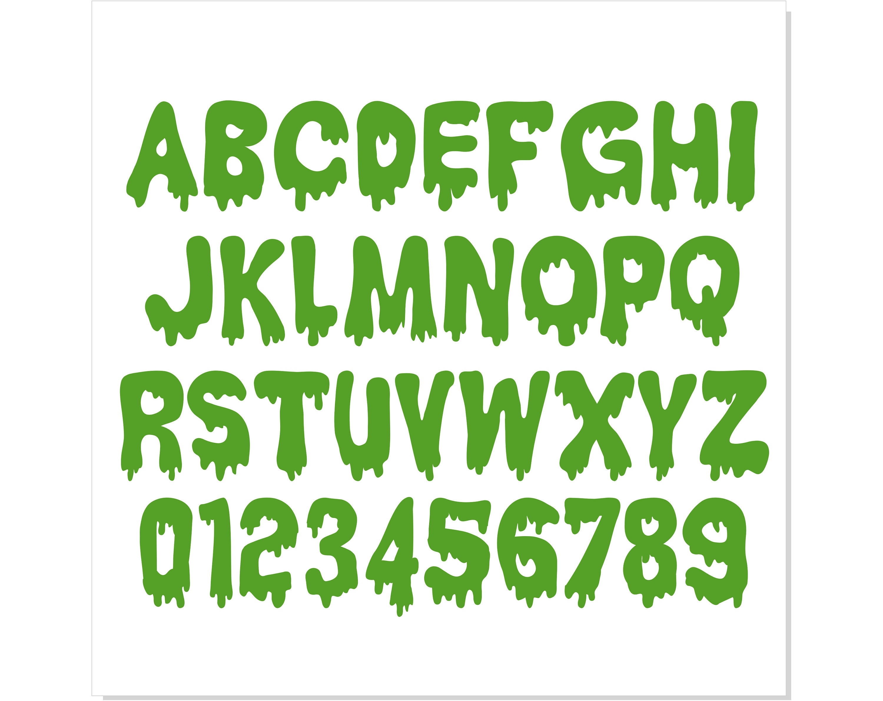 Slimey SVG PNG Bundle | Dripping Font TTF, Slimey Svg Cricut, Halloween ...