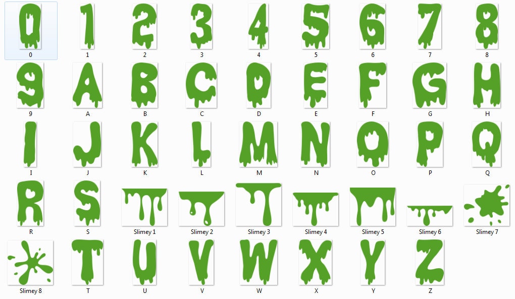Slimey SVG PNG Bundle | Dripping Font TTF, Slimey Svg Cricut, Halloween ...