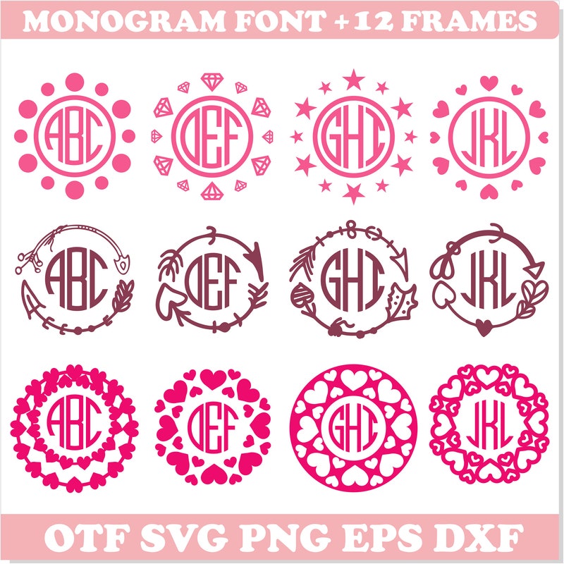 Monogram Frames - Etsy