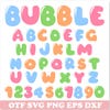 Bubble Gum Letters - Chewing Gum SVG, PNG - Bubble Playful Letters ...