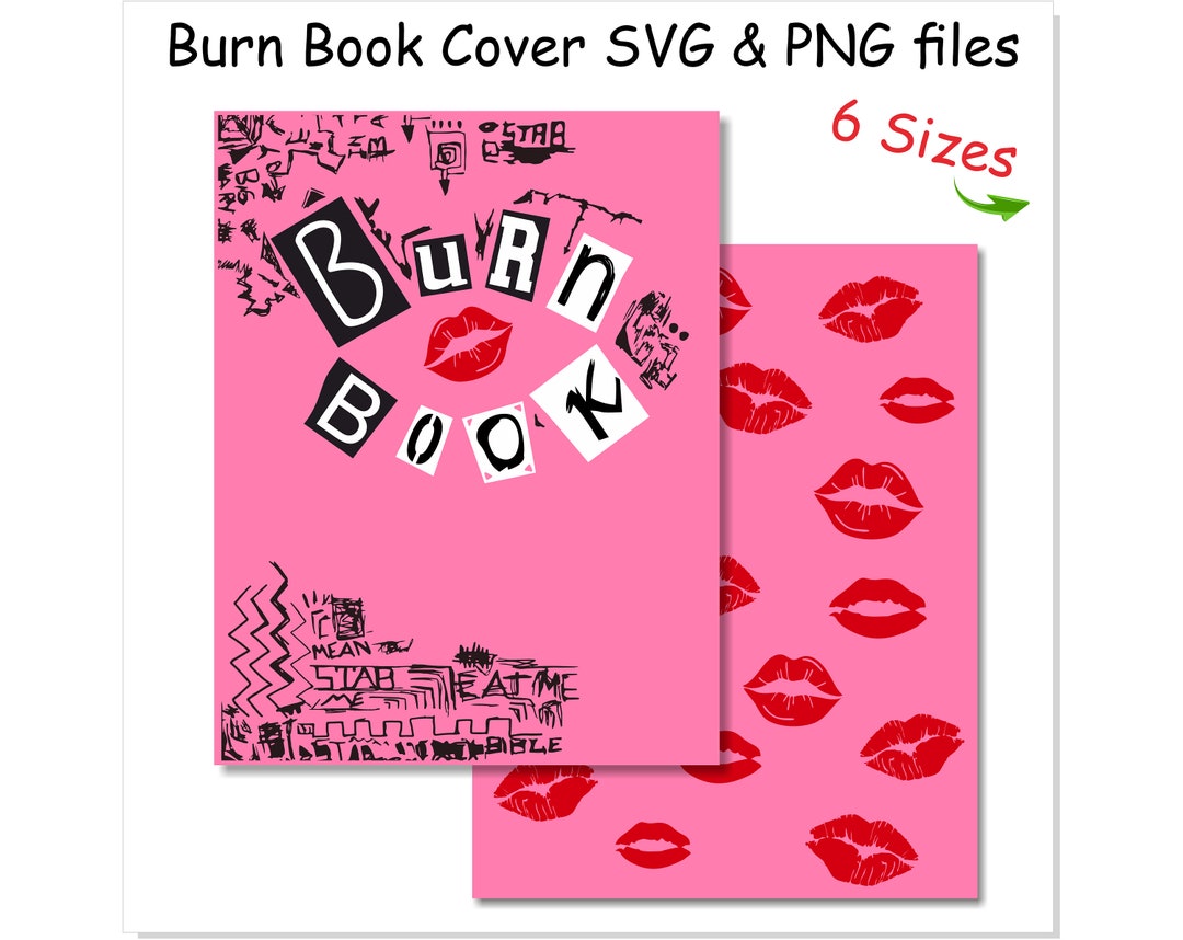 Burn Book Cover SVG PNG Files | Burn Book Svg, Burn Book Png Printable ...