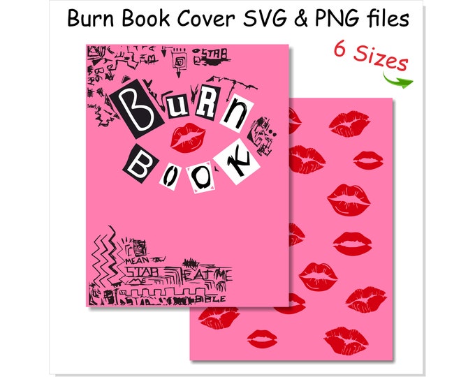 Burn Book Cover SVG PNG Files Burn Book Svg, Burn Book Png Printable ...