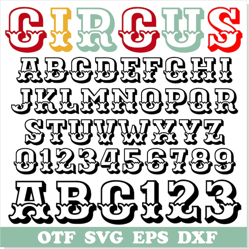 Carnival Letters - Etsy