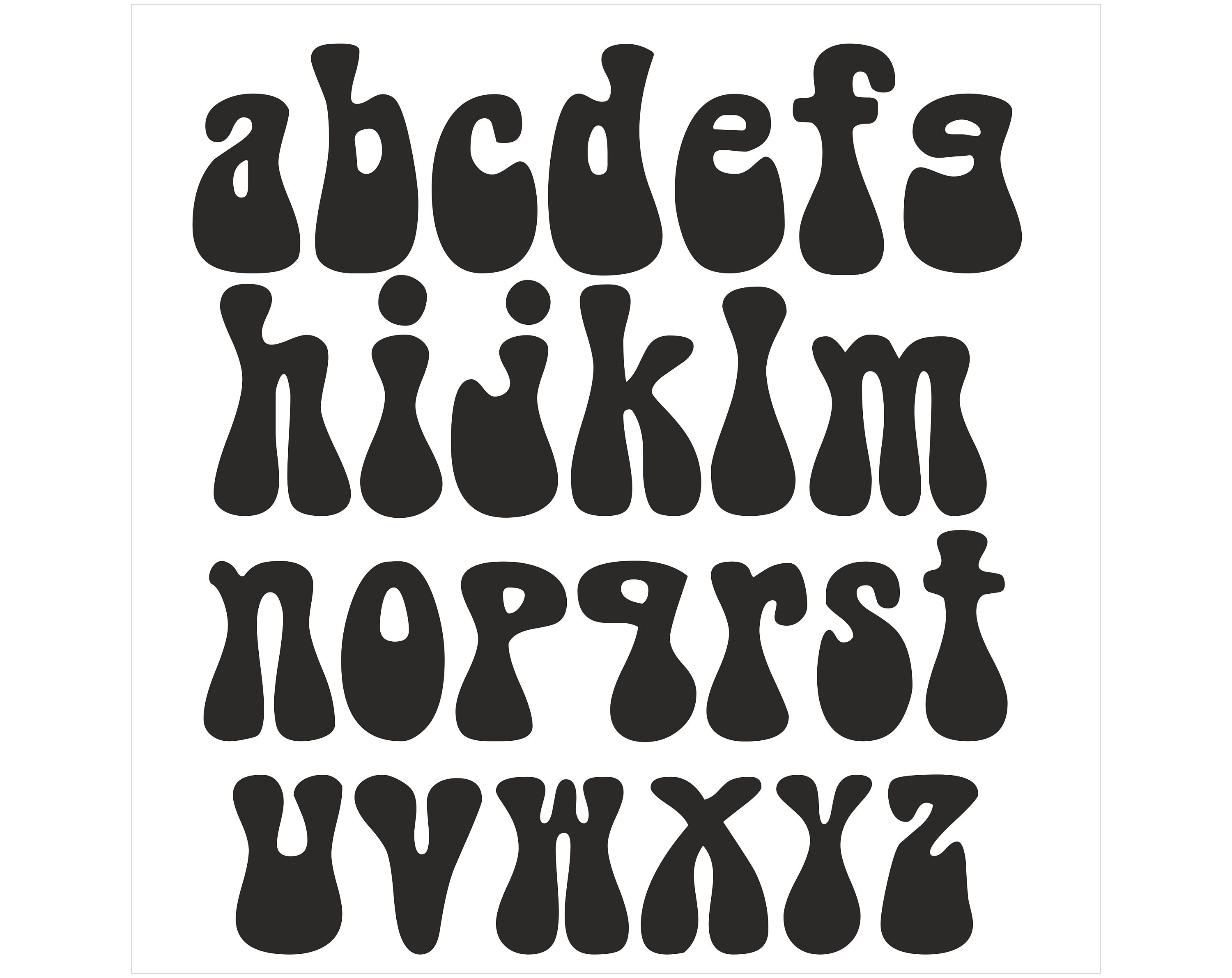 Hippie Font OTF, Groovy Font SVG Cricut, Retro Font Svg, 70s Font, 80s Font, Hippie Shirt Svg ...