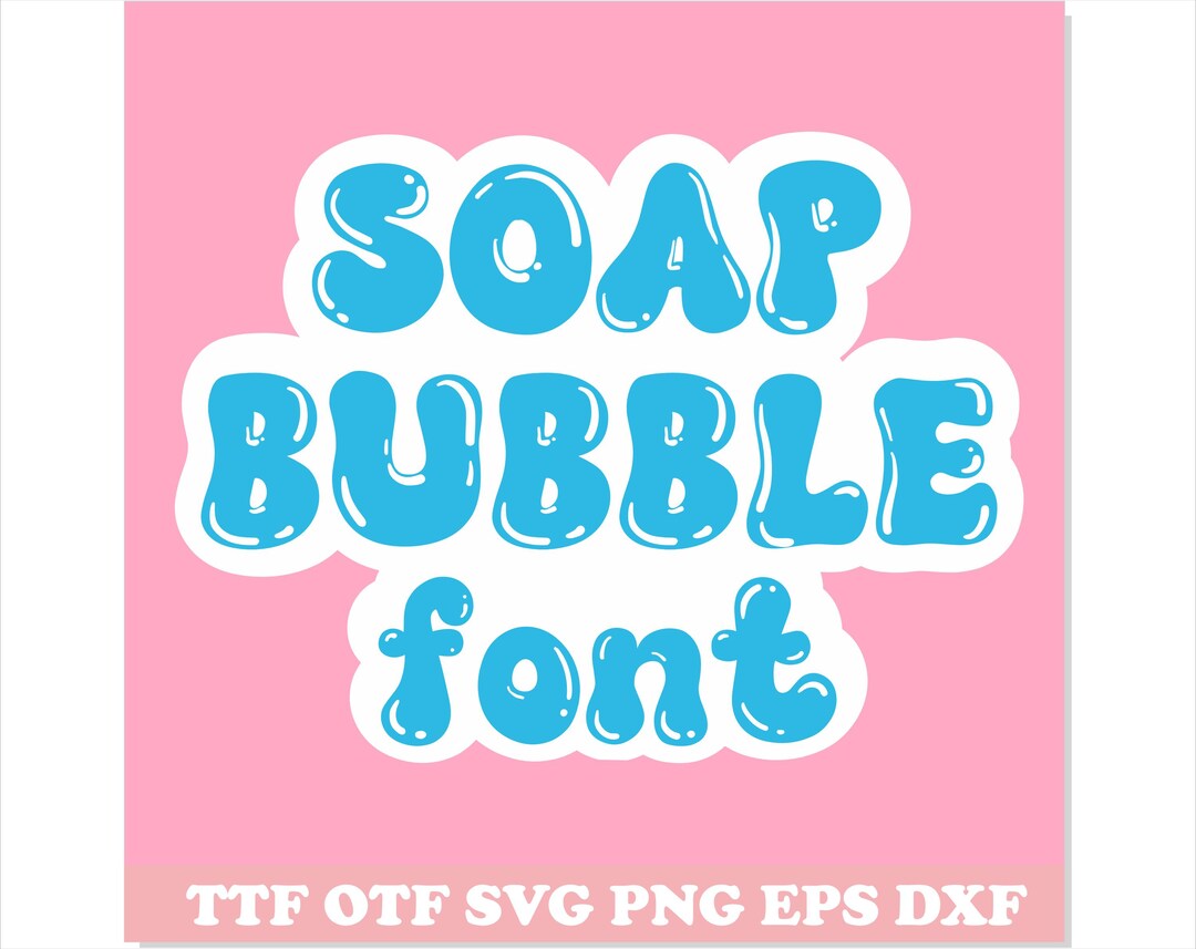 Bubble Font TTF SVG PNG | Groovy Font, Doodle Font, Bubble Letters Svg ...
