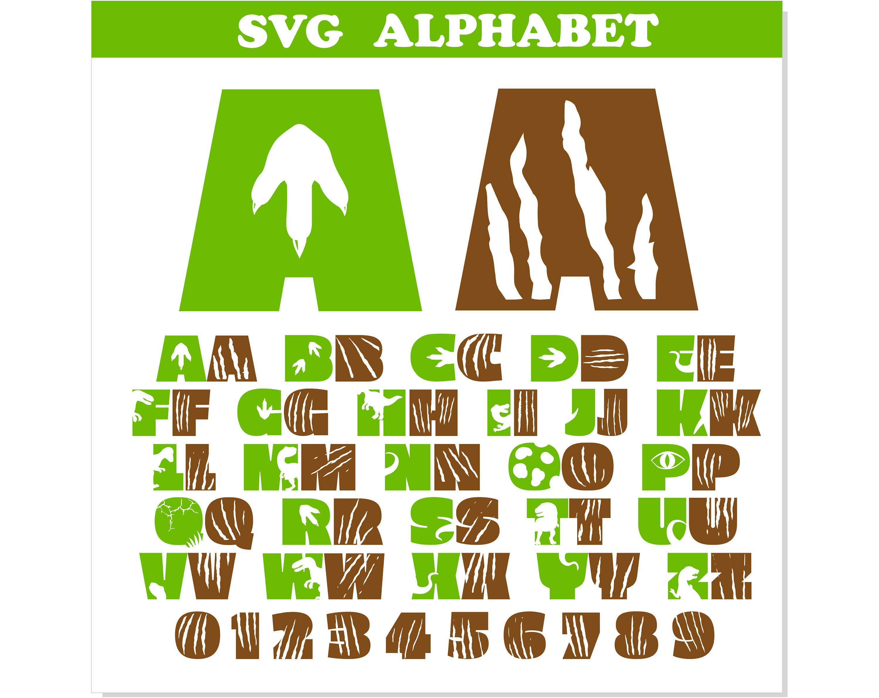 Dinosaur Font OTF, Dino Font SVG, Dinosaur Font Svg Cricut, Dinosaur ...