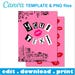 Editable Burn Book Canva Template | Burn Book Custom, Burn Book Cover ...