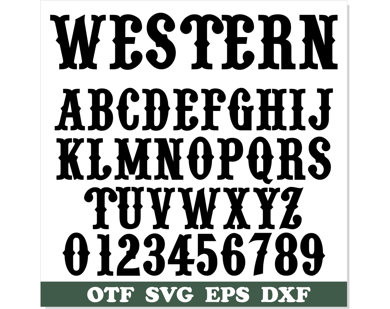 Western Font TTF, Western Font SVG Сricut, Cowboy Font Svg, Rodeo Font ...