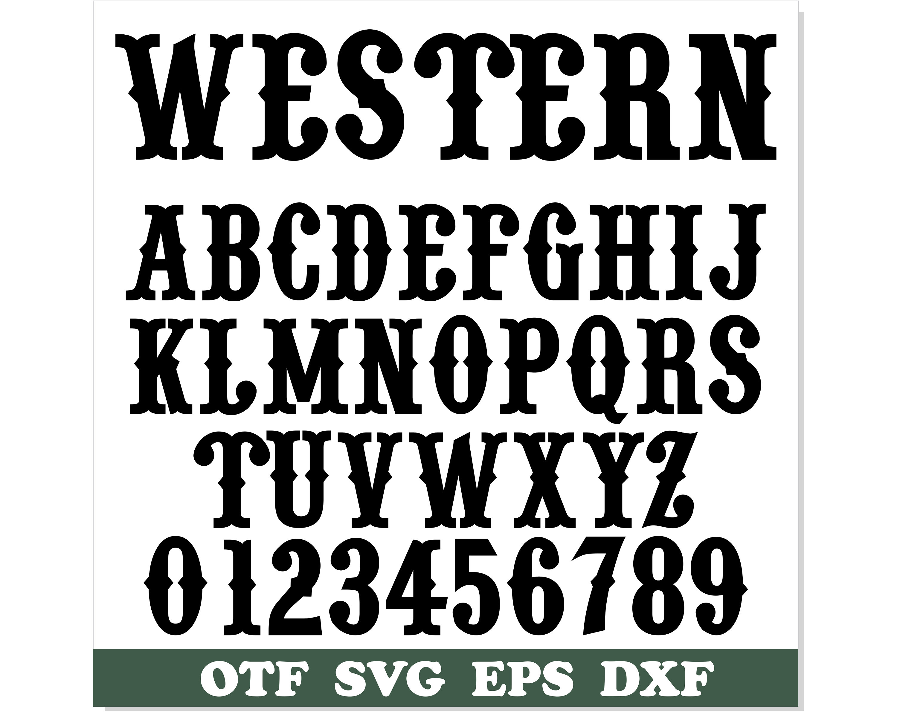 Western Font TTF, Western Font SVG Сricut, Cowboy Font Svg, Rodeo Font ...