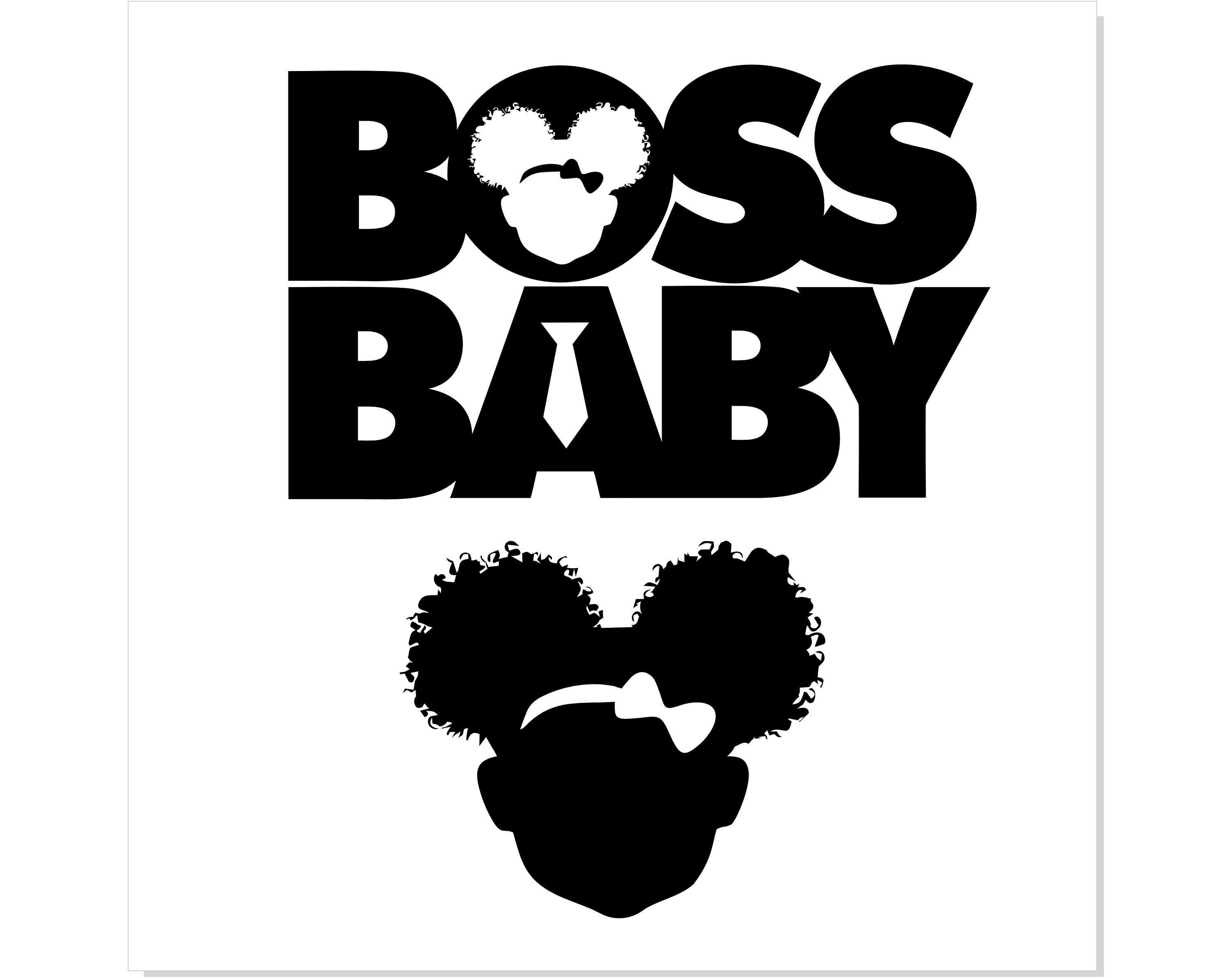 African American Boss Baby Girl Font TTF SVG PNG Black, Boss Baby Girl ...