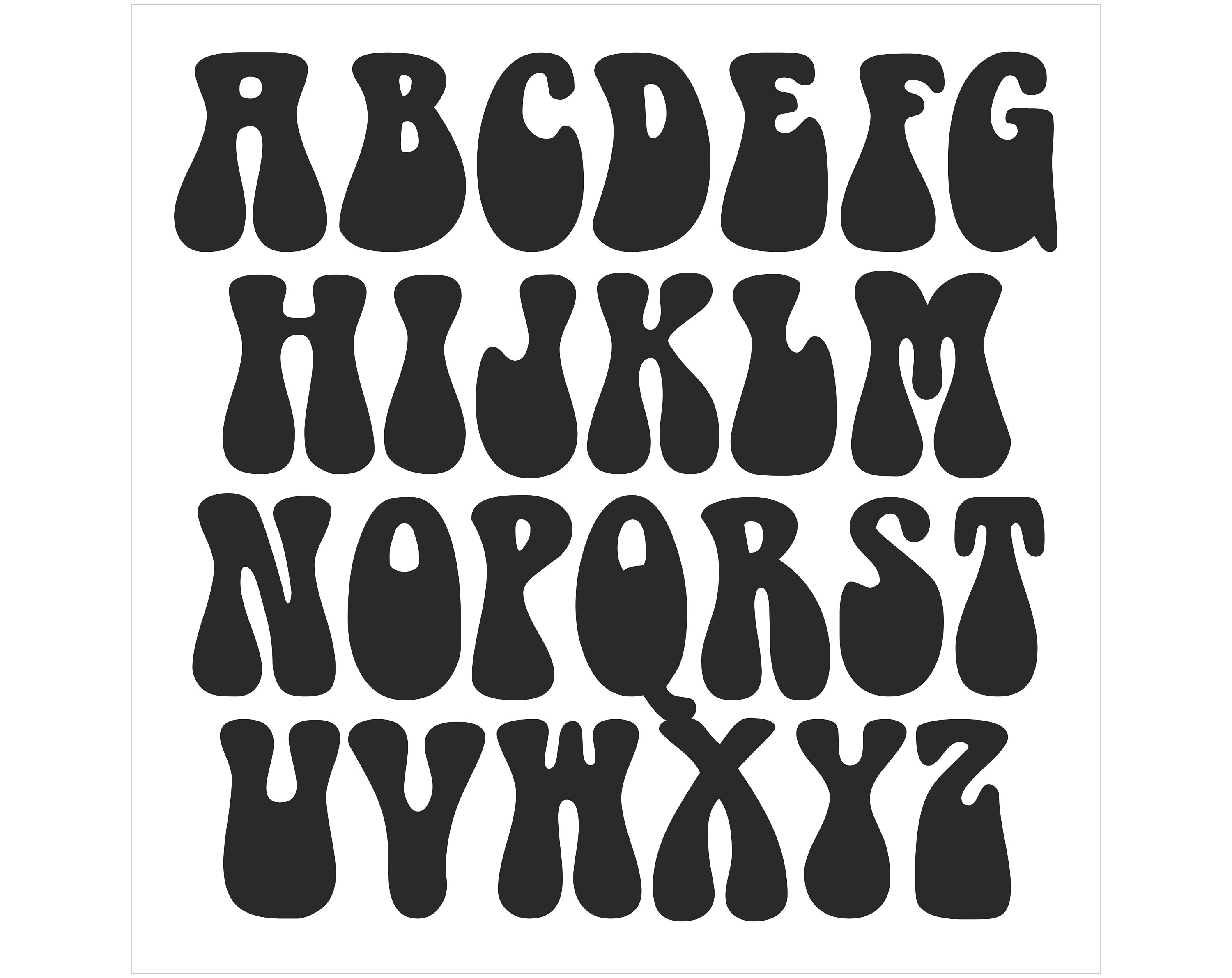 Hippie Font OTF, Groovy Font SVG Cricut, Retro Font Svg, 70s Font, 80s Font, Hippie Shirt Svg ...