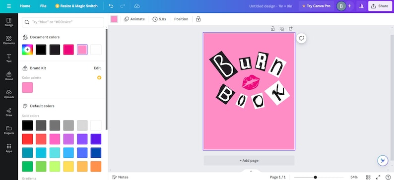 Burn Book SVG, Burn Book PNG, Burn Book Canva, Burn Book Cricut, Burn ...