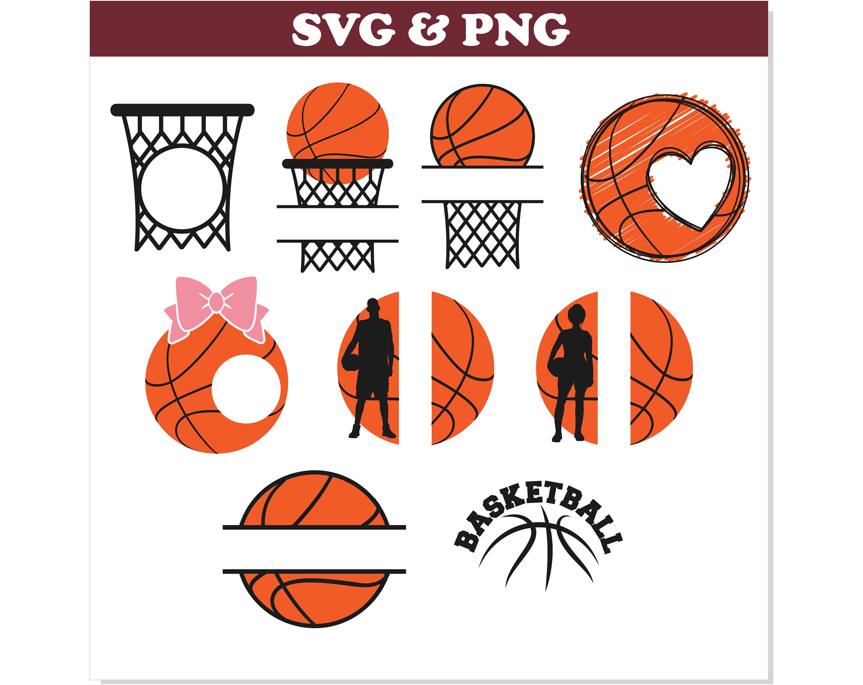 Basketball SVG Bundle, Basketball Font TTF Svg, Basketball Svg Png ...