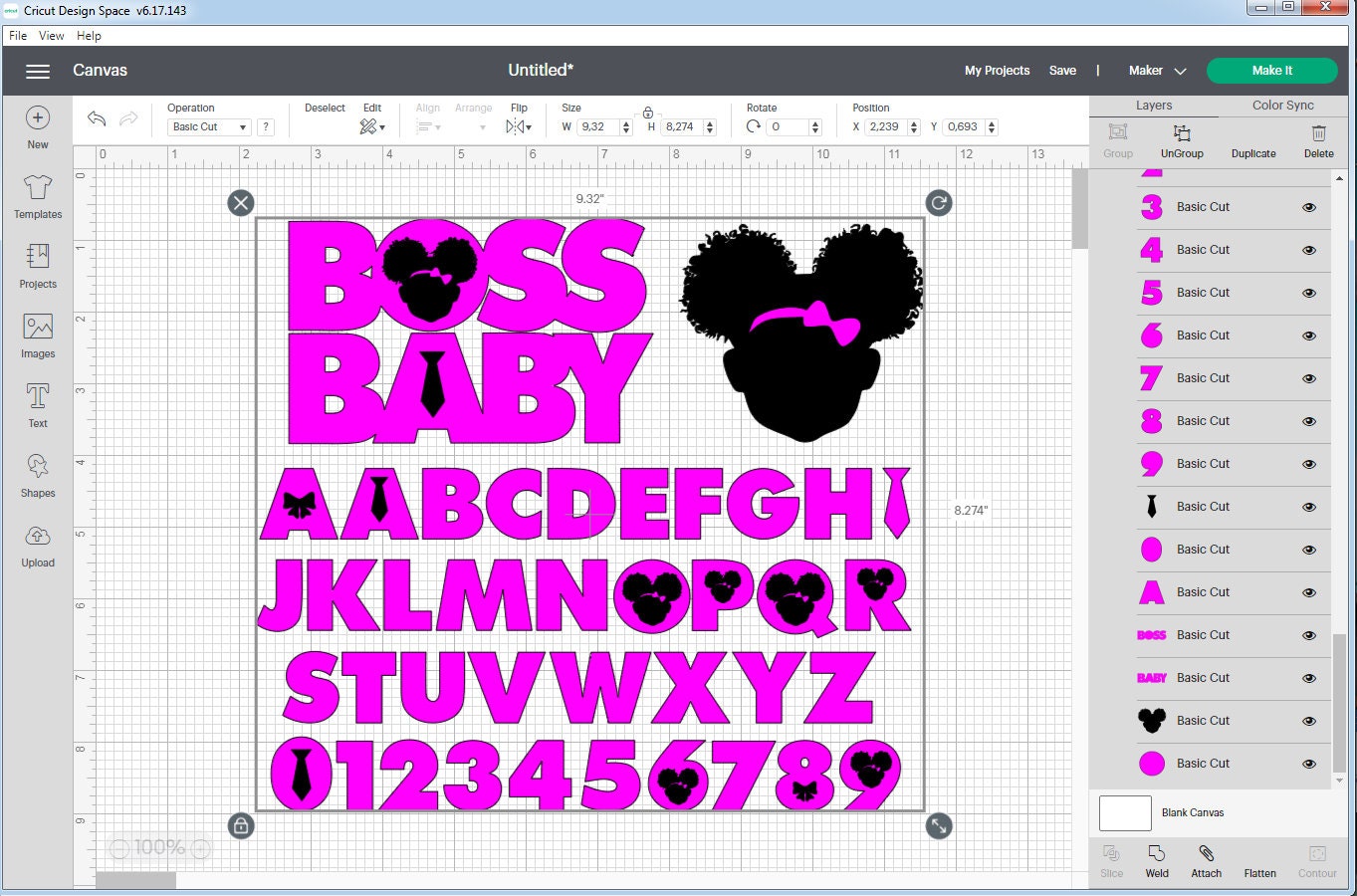African American Boss Baby Girl Font SVG PNG, Boss Baby Girl Font TTF ...
