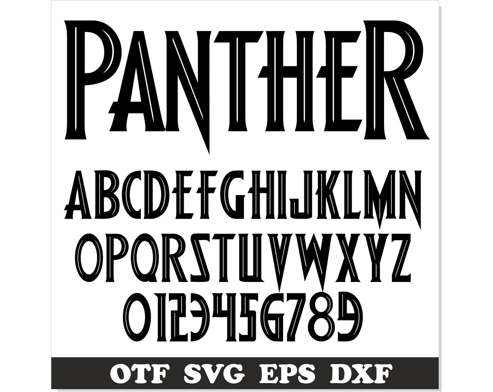Panther Font OTF, Panther Letters SVG Cricut, Panther Font Svg Cut ...