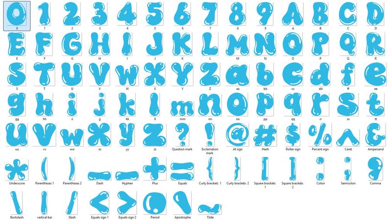 Bubble Font TTF SVG PNG | Groovy Font, Doodle Font, Bubble Letters Svg ...