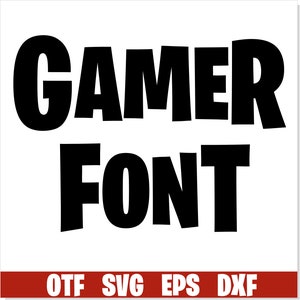 Gamer Font TTF, Gamer Font SVG Cricut, Game Font Otf, Game Font Svg ...