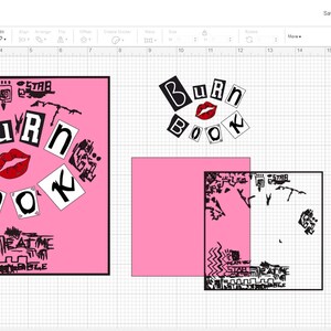 Burn Book Cover Logo Lips SVG PNG | Burn Book Svg, Burn Book Png, Burn ...