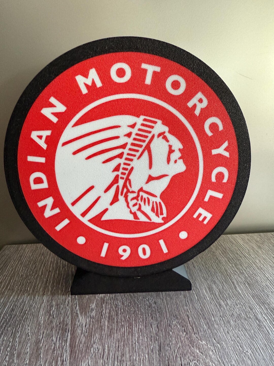 Indian Motorcycle Display – Classic Design in Red – Decoration for Fans ...