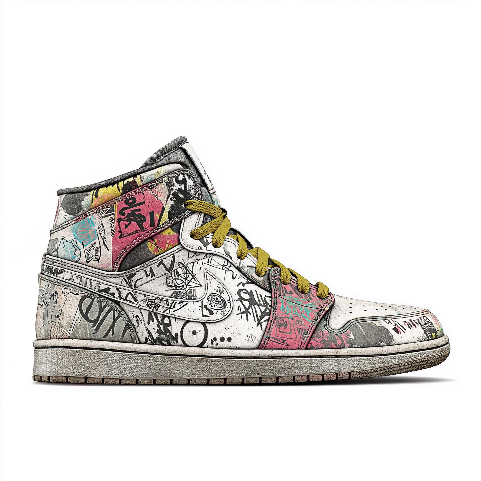 Urban Graffiti Sneaker Art Print Nike Hypebeast Air Jordan Street Style ...