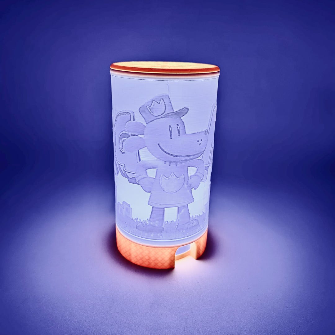 Dog Man Night Light - Etsy