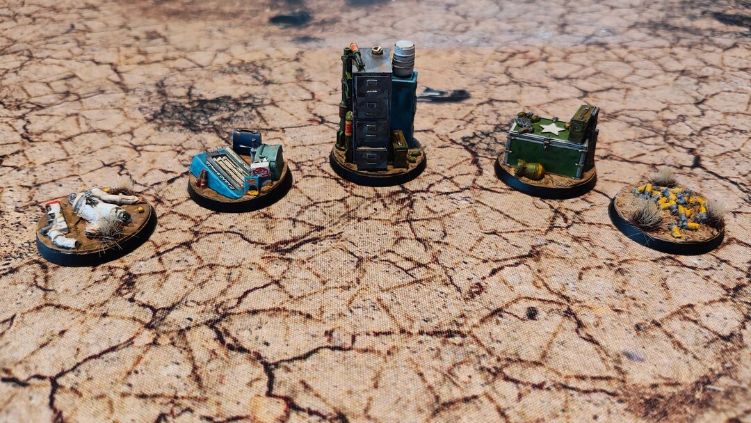 Fallout: Wasteland Warfare Objective Markers Set 2 Painted - Etsy