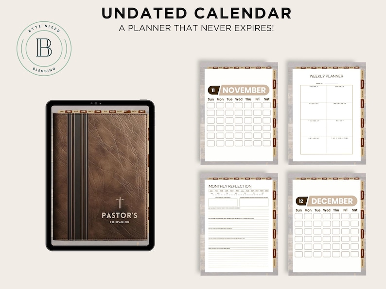 Pastor's Planner: Sermon, Prayer & Leadership Journal for Ministers ...
